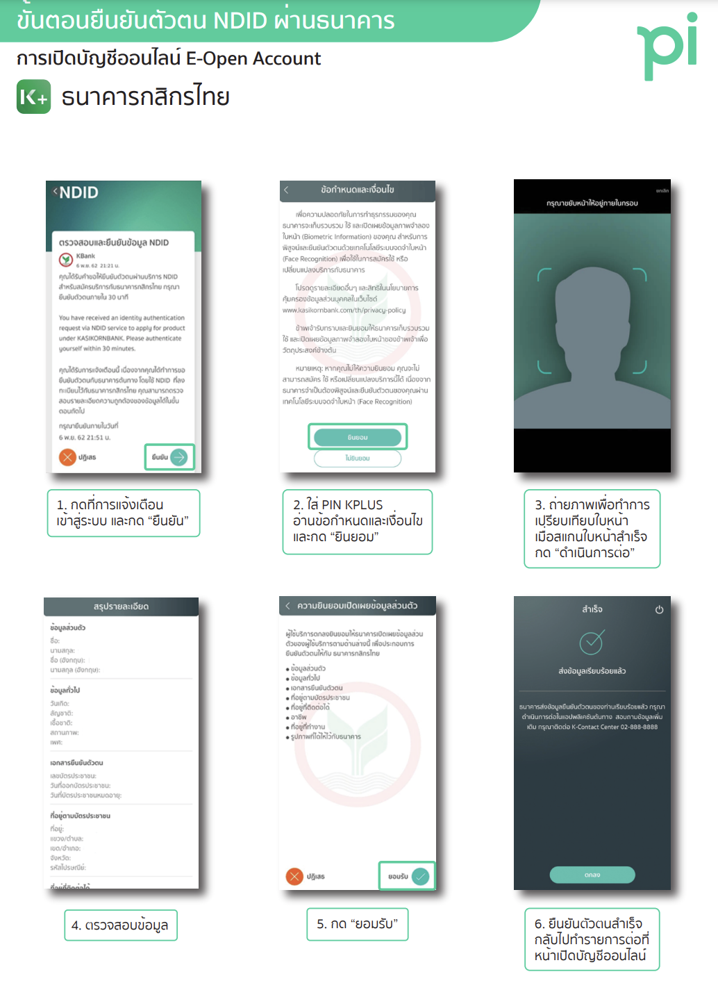 ขั้นตอนการยืนยันตัวตนแบบ National Digital ID (NDID) สำหรับผู้ที่เคย ...