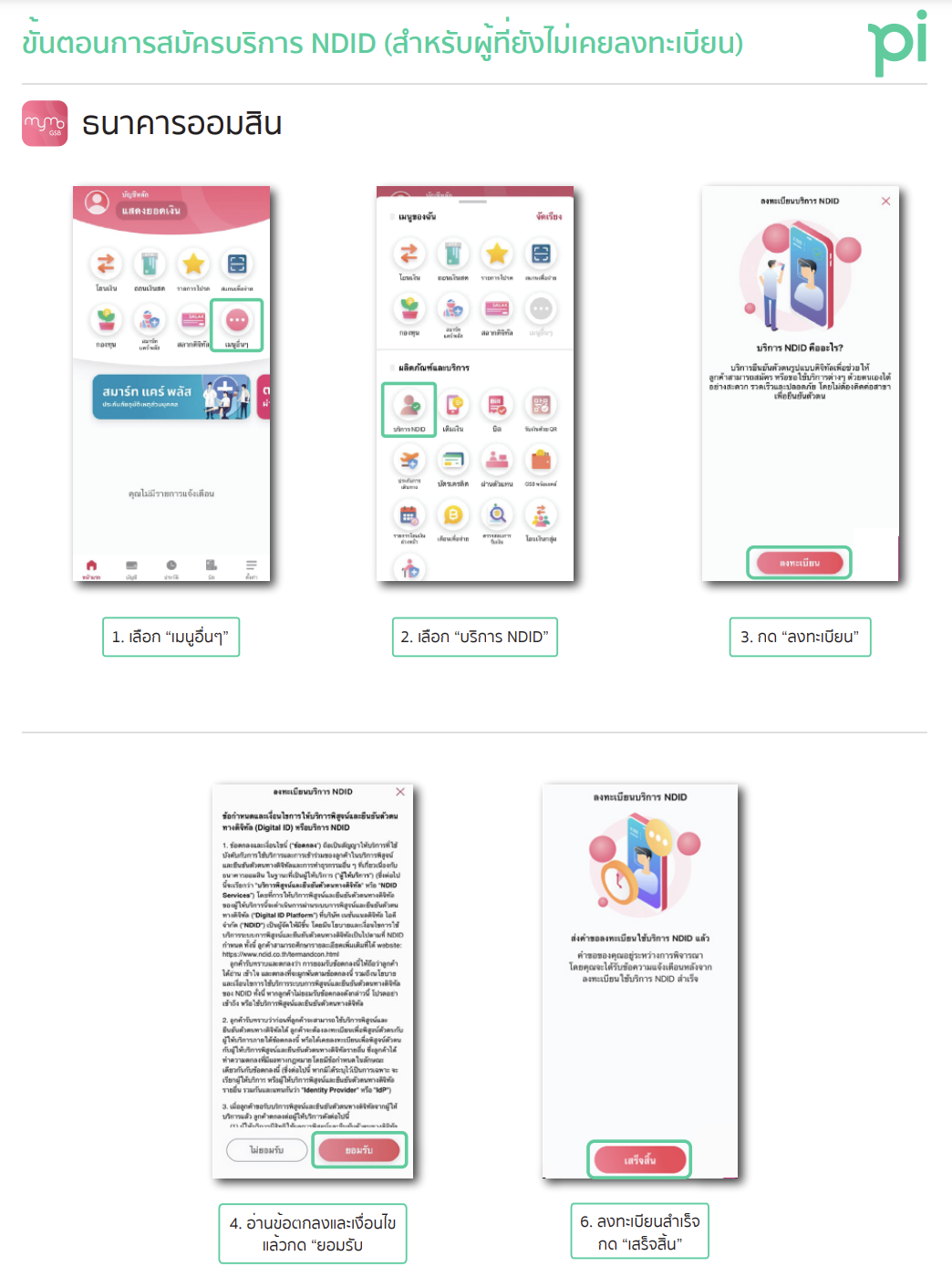 ขั้นตอนการสมัครบริการ National Digital ID (NDID) สำหรับผู้ที่ยังไม่เคย ...